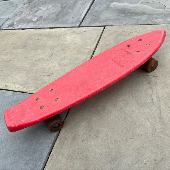 California Free Former Skateboard | Wall Decor | Vintage Late 7s Red ...